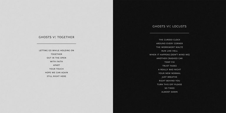 NINE INCH NAILS GHOSTS V-VI AVAILABLE NOW - nine inch nails